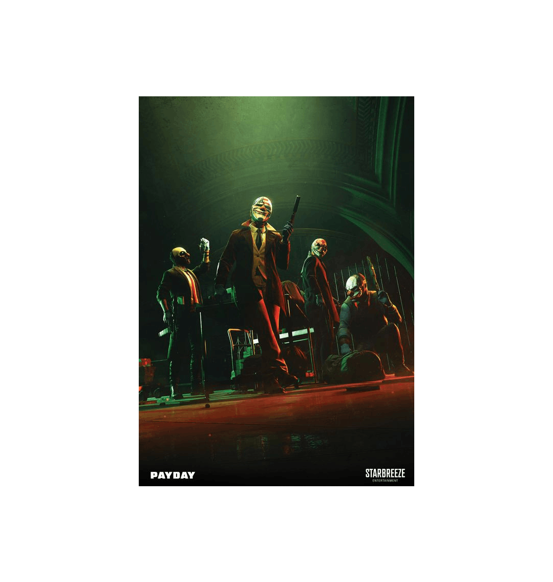 PAYDAY 3 Poster | Official PAYDAY Wall Art | Starbreeze – Starbreeze ...